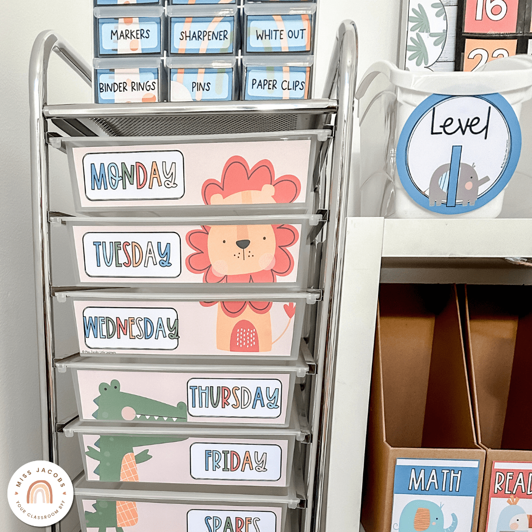 Cute Jungle Animals Classroom Decor - Safari Theme - Miss Jacobs