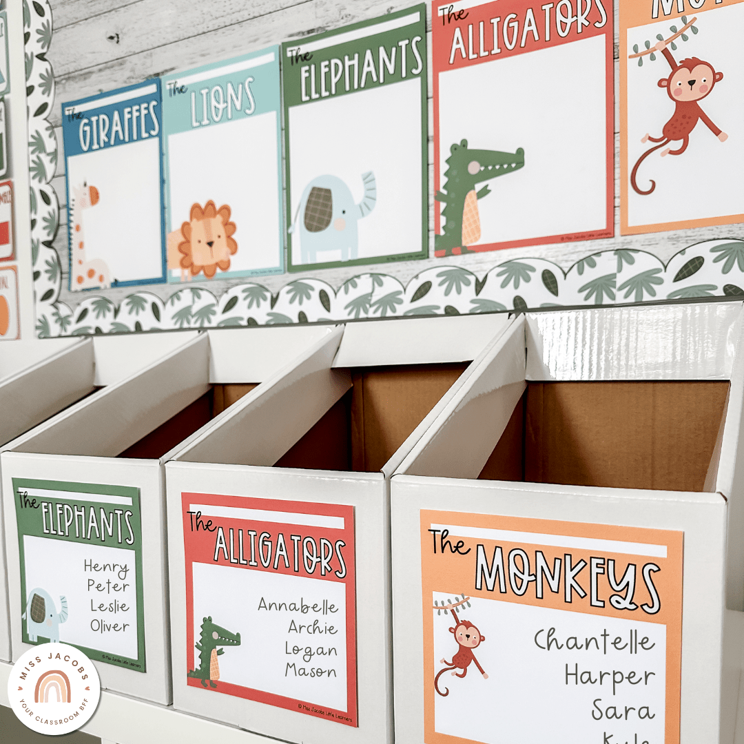Cute Jungle Animals Classroom Decor - Safari Theme - Miss Jacobs