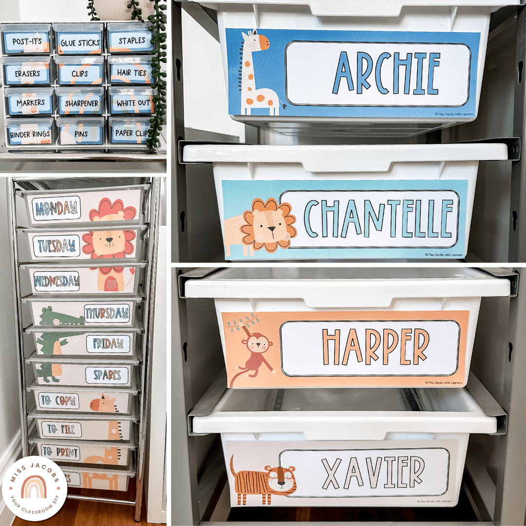 Cute Jungle Animals Classroom Decor - Safari Theme - Miss Jacobs