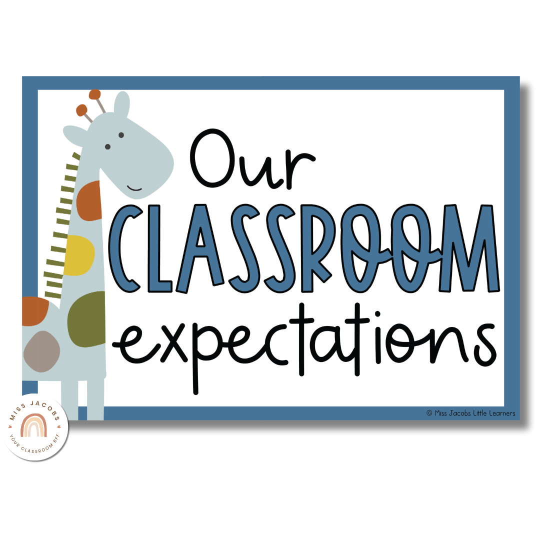 Classroom Rules Posters | Cute Jungle Animals