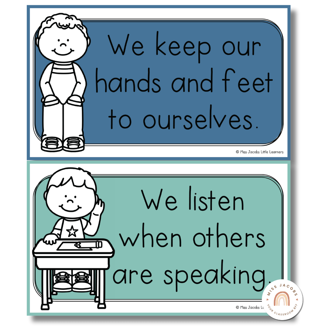 Classroom Rules Posters | Cute Jungle Animals