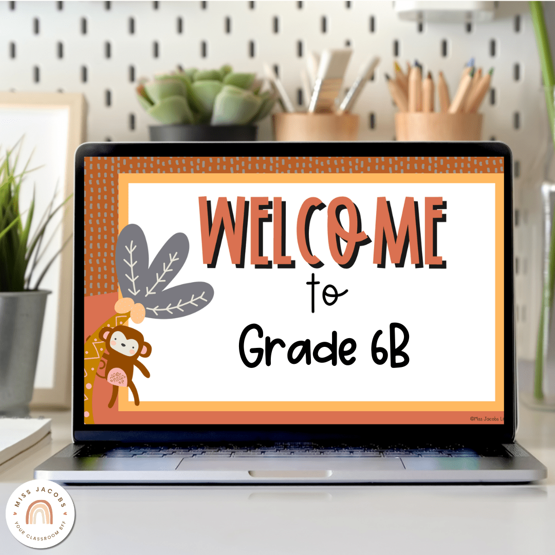 Morning Meeting Slides | Cute Jungle Animals