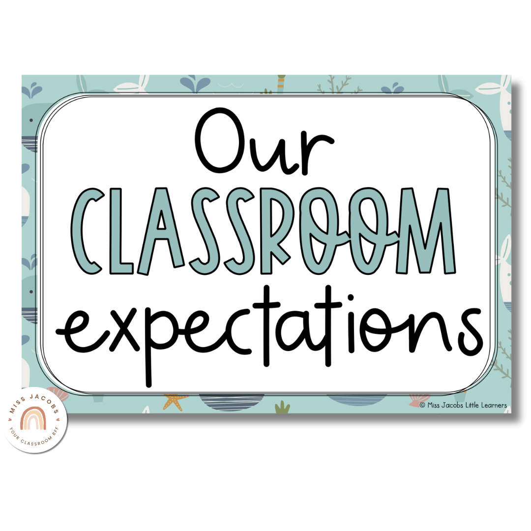 Cute Sea Life Classroom Rules Posters - Default Title - Miss Jacobs ...