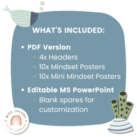 Growth Mindset Posters - Cute Sea Life Classroom Decor