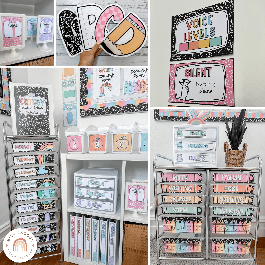 Cutesy Classroom Decor - Back to School Theme - Miss Jacobs