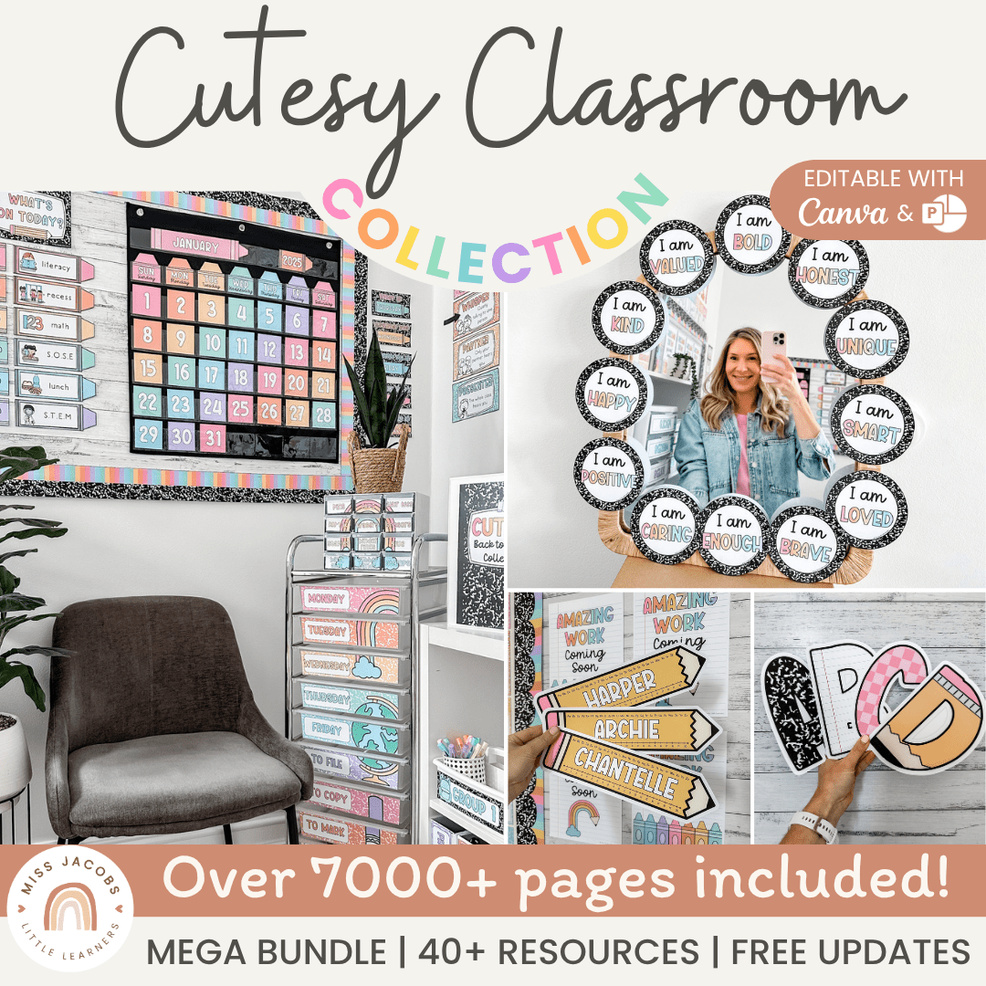 Cutesy Classroom Decor - Back to School Theme - Miss Jacobs
