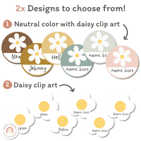 Door Display - Daisy Gingham Neutrals Decor – Miss Jacobs Little Learners