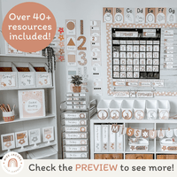 Daisy Gingham Classroom Decor - Neutrals Theme - Miss Jacobs