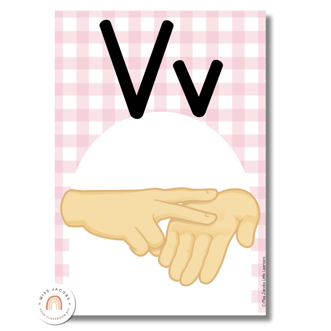 Alphabet Posters Bundle | Daisy Gingham Pastels
