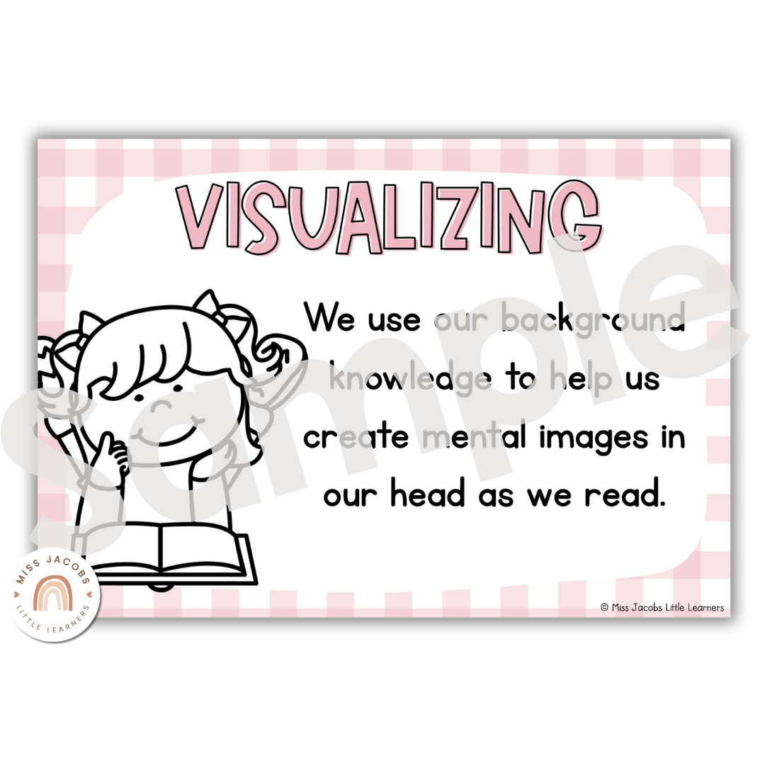 Daisy Gingham Pastels English Posters Decor - Miss Jacobs – Miss Jacobs ...