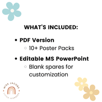 Daisy Gingham Pastels English Posters Decor - Miss Jacobs – Miss Jacobs ...