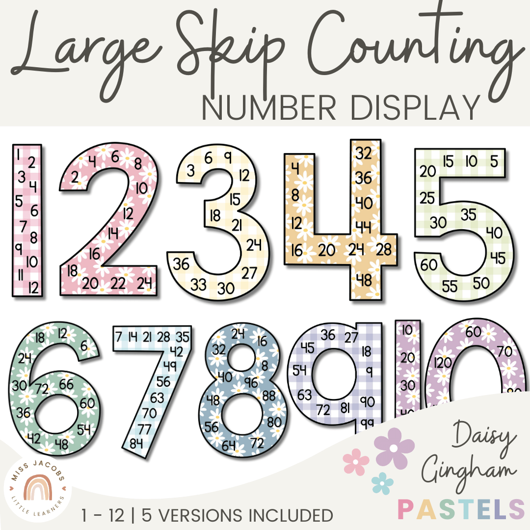 Daisy Gingham Pastels Classroom Collection - Miss Jacobs - Miss Jacobs ...