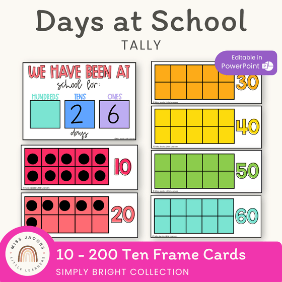 Days at School Tally | BRIGHTS CLASSROOM DECOR – Miss Jacobs Little ...
