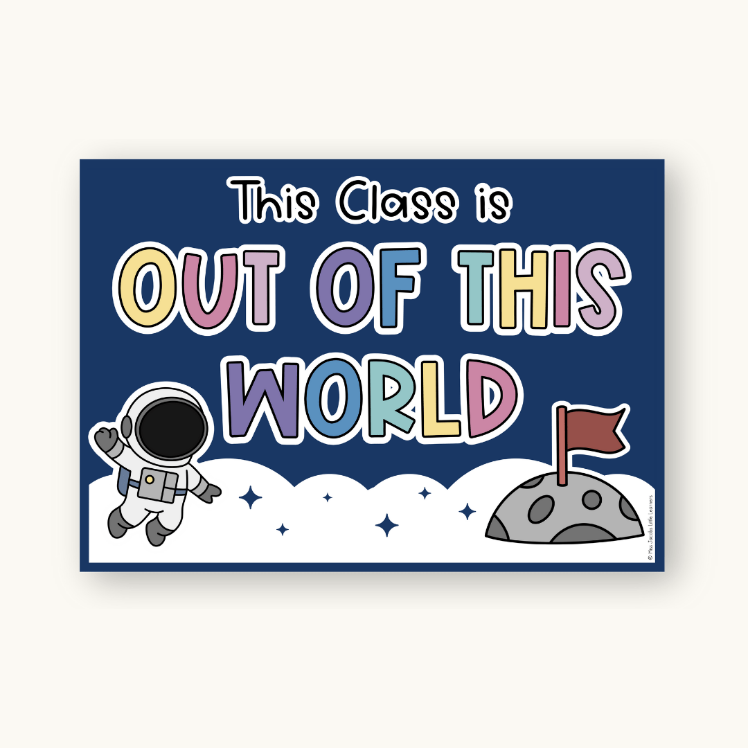 Door Display Cute Aliens - Dreamy Space Theme - MJLL – Miss Jacobs ...