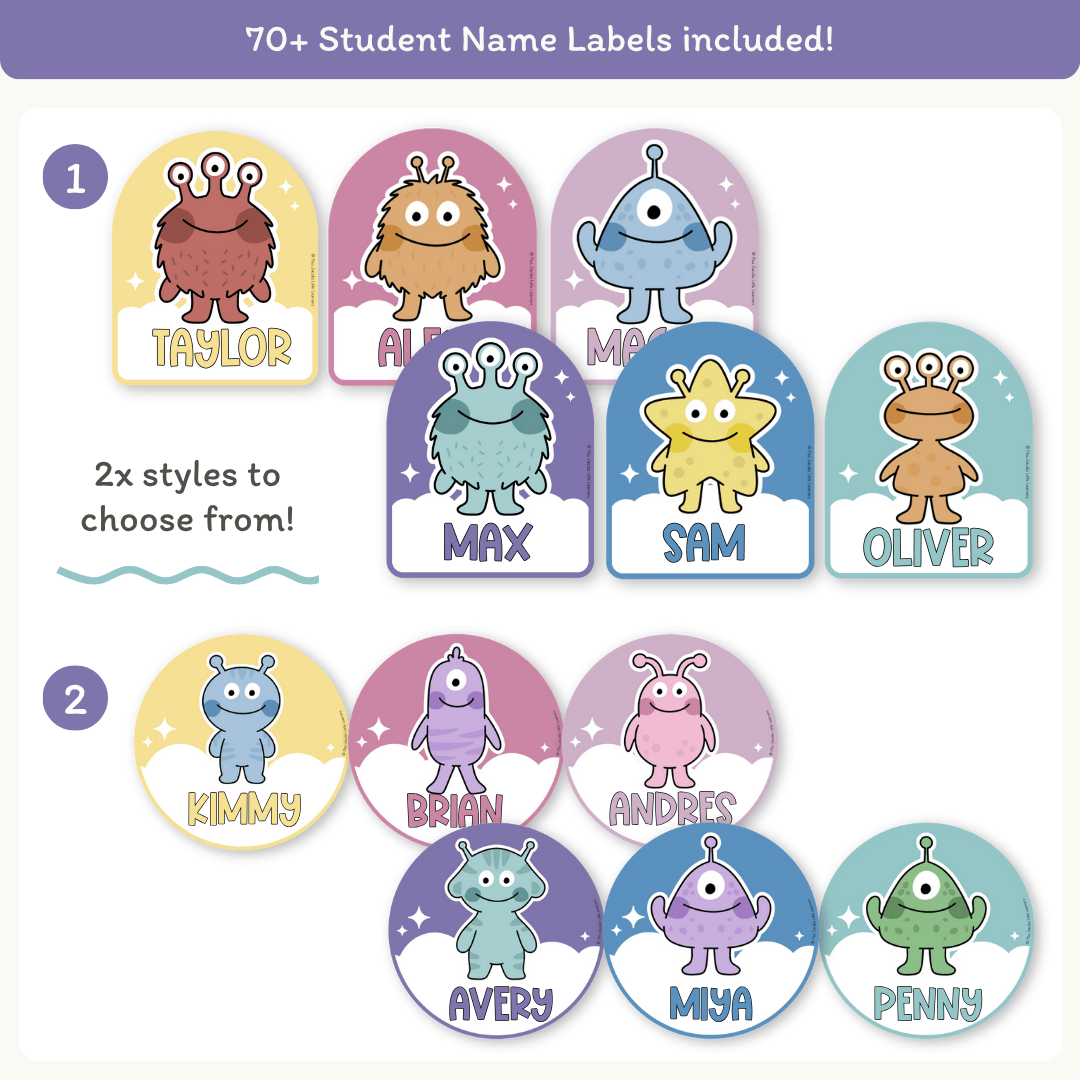 Door Display Cute Aliens - Dreamy Space Theme - MJLL – Miss Jacobs ...