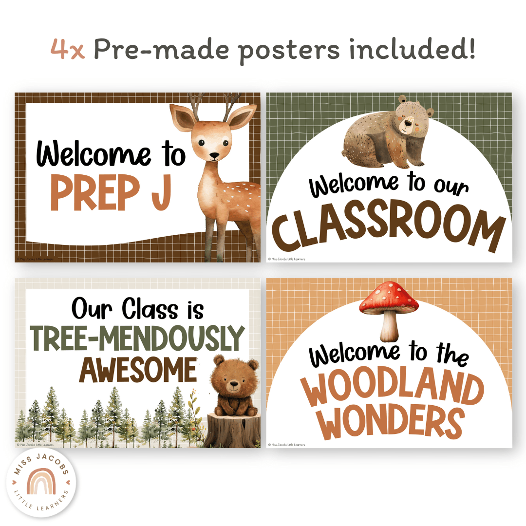 Door Display - Woodland Theme Classroom Decor - Miss Jacobs – Miss ...