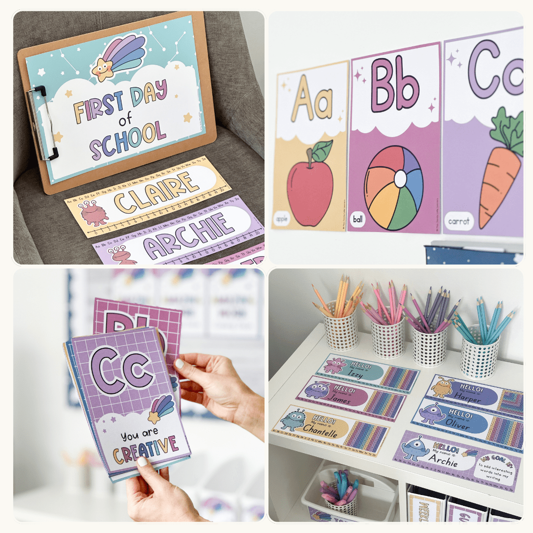 Dreamy Space Classroom Decor Bundle - Galaxy Theme - MJLL