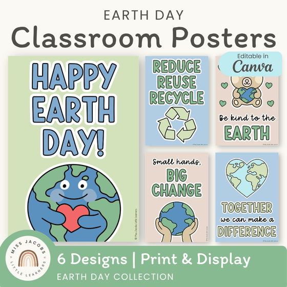 Happy Earth Day Posters – Miss Jacobs Little Learners