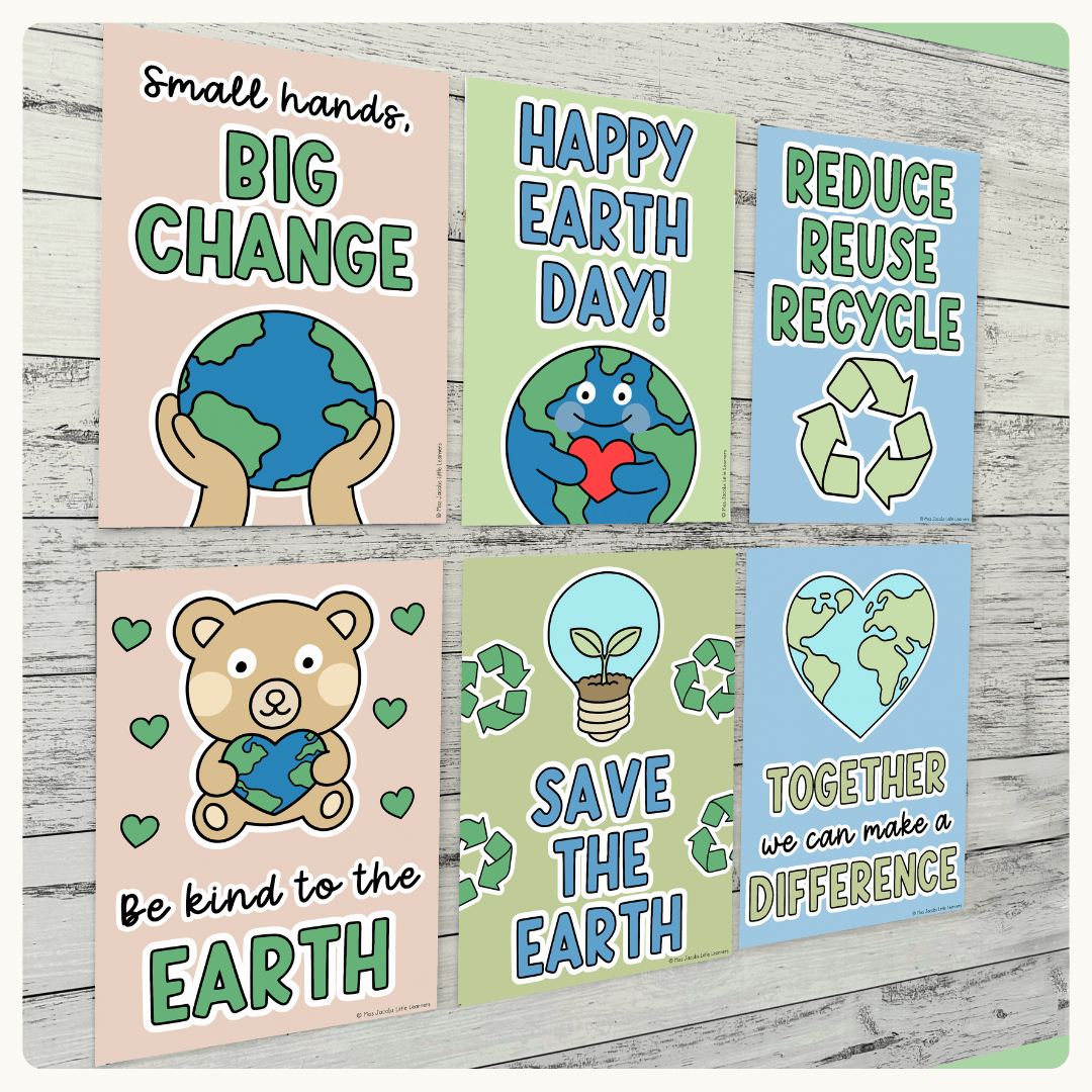 Happy Earth Day Posters – Miss Jacobs Little Learners