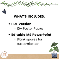 Boho Plants English Posters Decor - Miss Jacobs