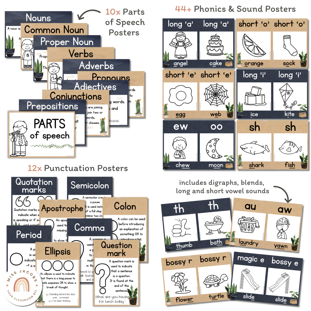 Boho Plants Classroom Collection - Miss Jacobs Little Learners - Miss ...