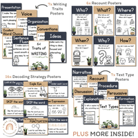 Boho Plants English Posters Decor - Miss Jacobs – Miss Jacobs Little ...
