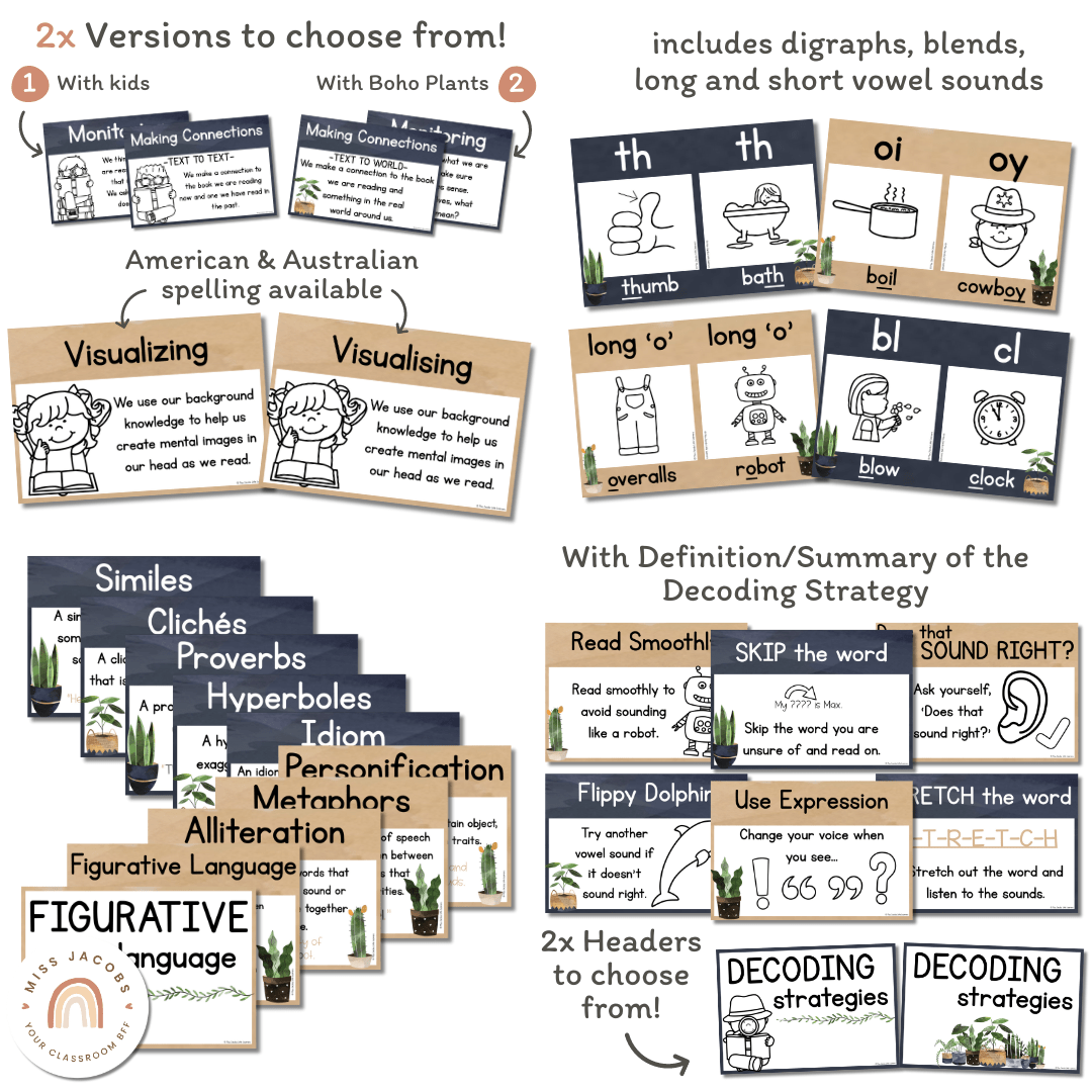 Boho Plants Classroom Theme - Miss Jacobs Little Learners