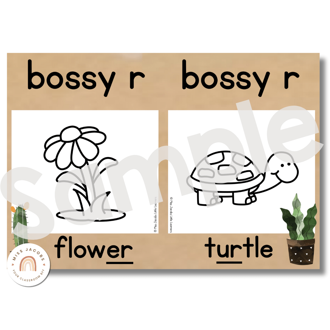 Boho Plants English Posters Decor - Miss Jacobs