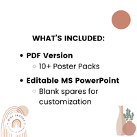 Desert Neutrals Collection English Posters Decor - Miss Jacobs