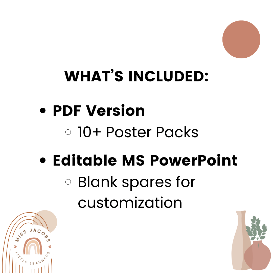 Desert Neutrals Collection English Posters Decor - Miss Jacobs – Miss ...