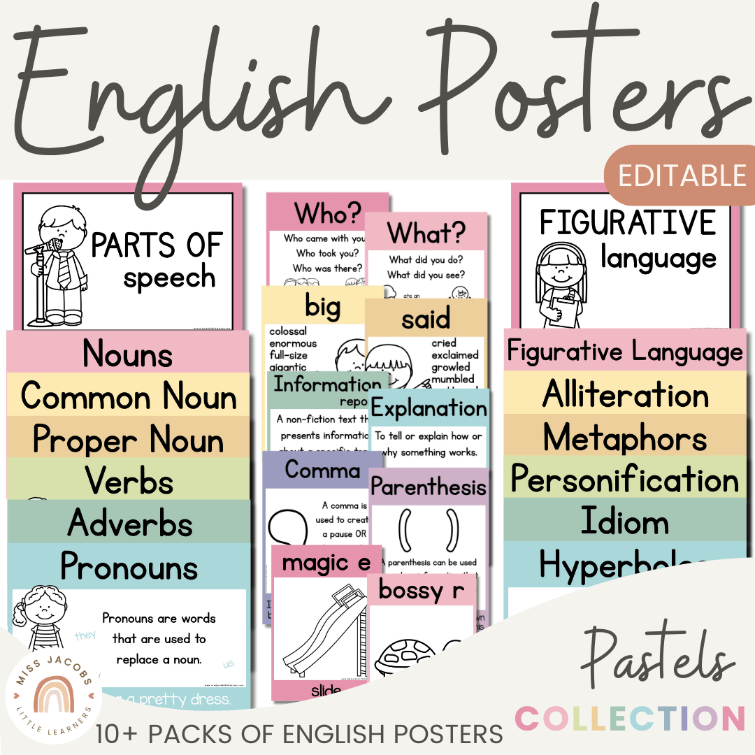 Simply Pastel Classroom Collection - Miss Jacobs Little Learners - Miss ...