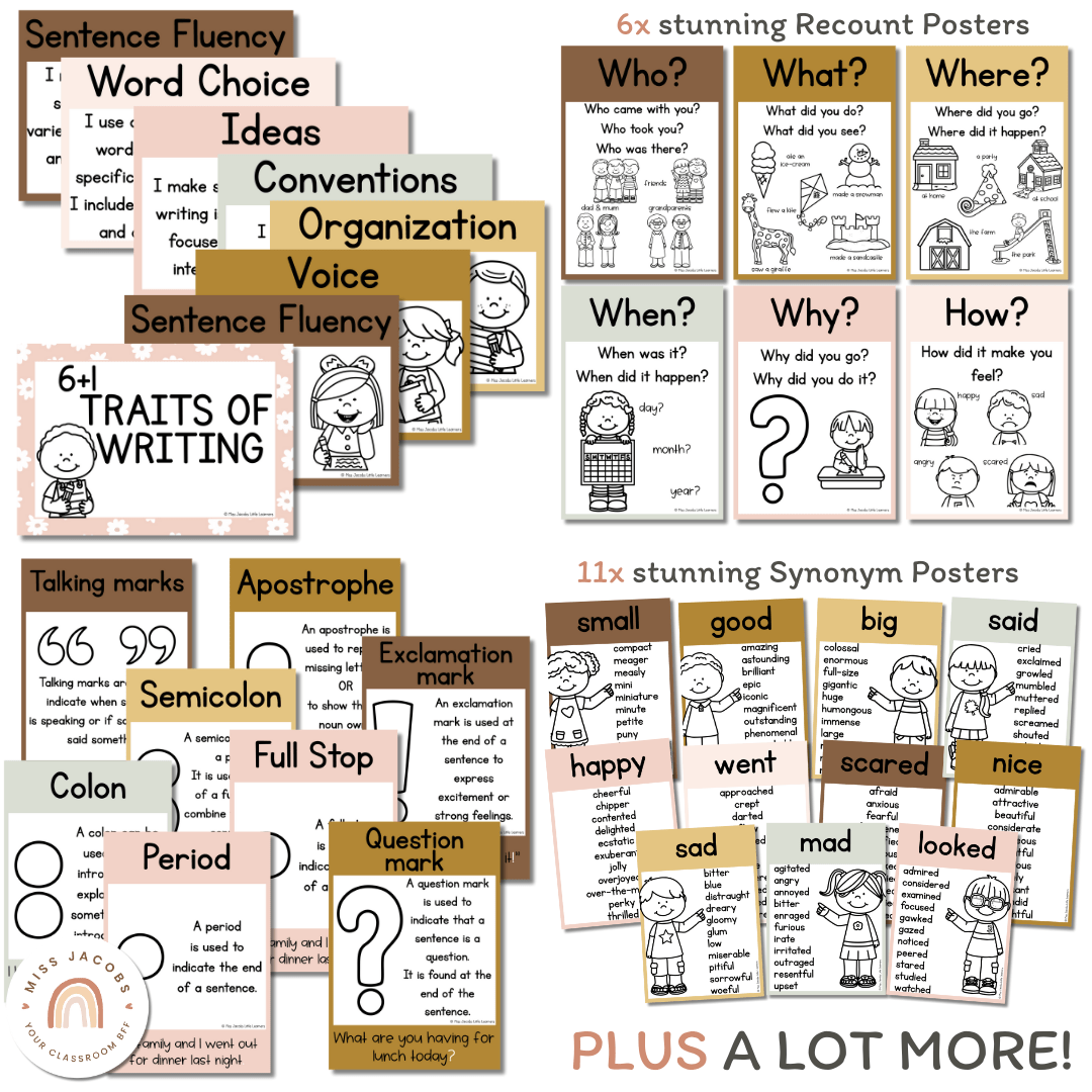 English Posters Bundle | Reading and Writing Strategies | Daisy Gingha ...
