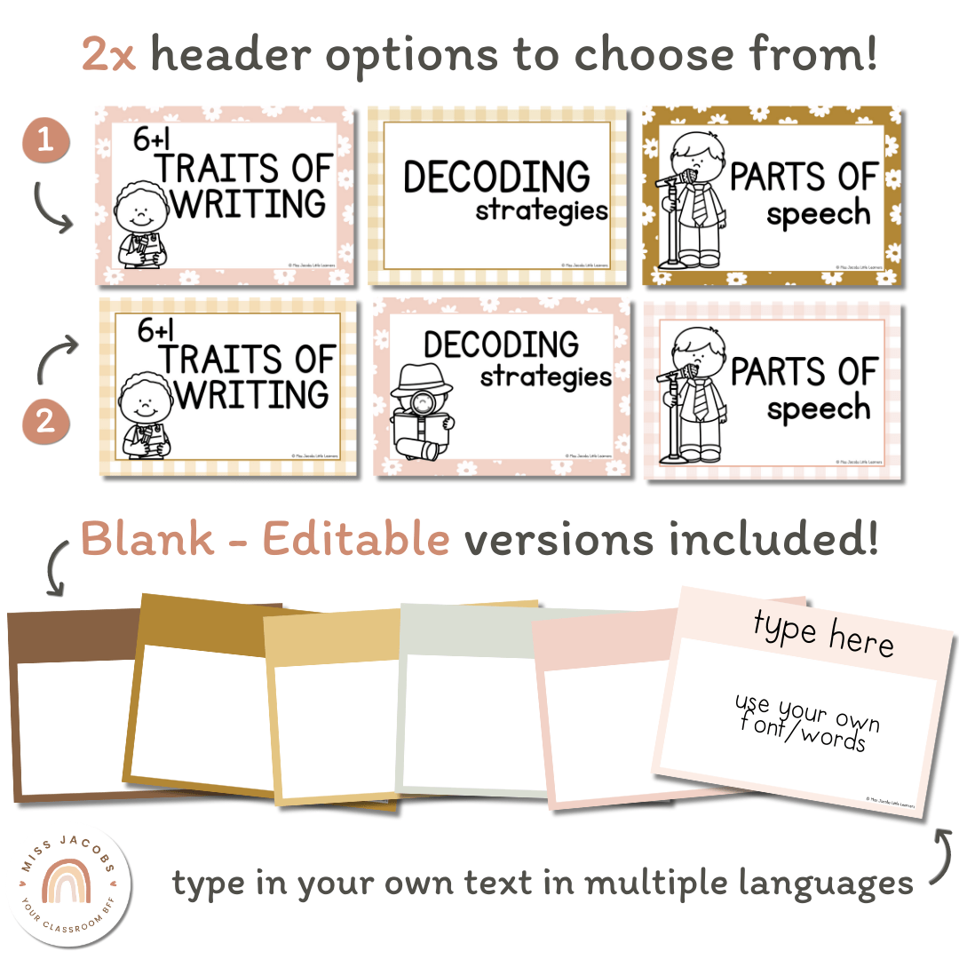 English Posters Bundle | Reading and Writing Strategies | Daisy Gingha ...