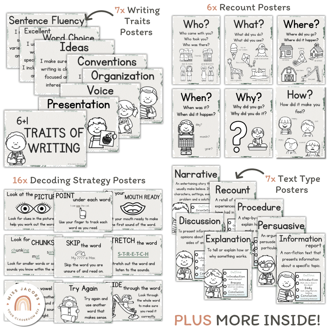 Modern Jungle English Posters Decor - Miss Jacobs