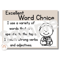 Neutrals Collection English Posters Decor - Miss Jacobs Little Learners