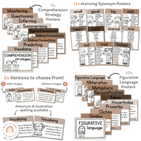 Neutrals Collection English Posters Decor - Miss Jacobs Little Learners