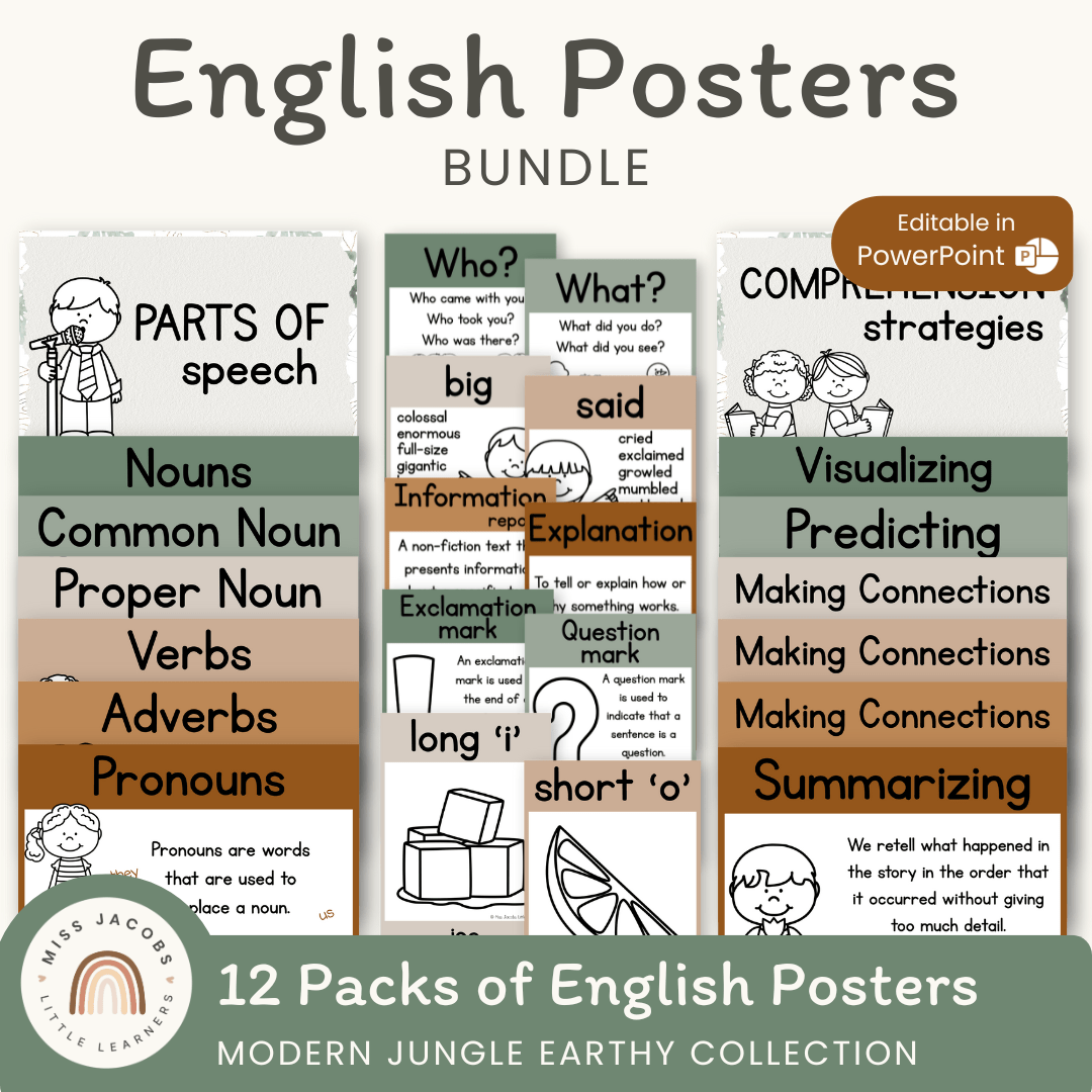 Modern Jungle Classroom Collection – Miss Jacobs Little Learners