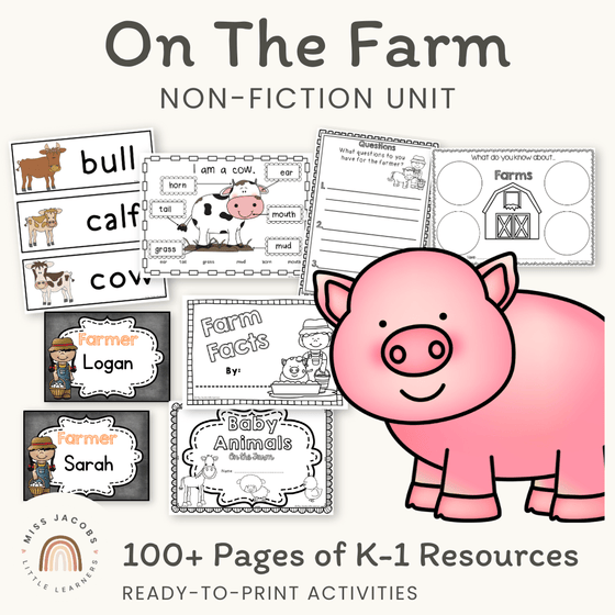 Farm Unit - Printables and Activities | Distance Learning – Miss Jacobs ...