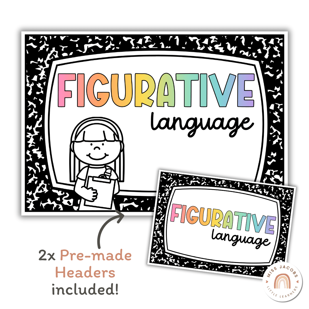 Figurative Language Posters - Cutesy Classroom Theme - Miss Jacobs ...