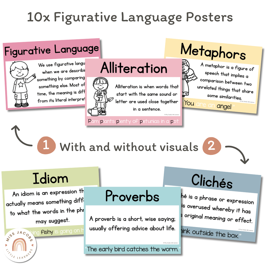 Figurative Language Posters - Pastel Theme - Miss Jacobs - Default Title