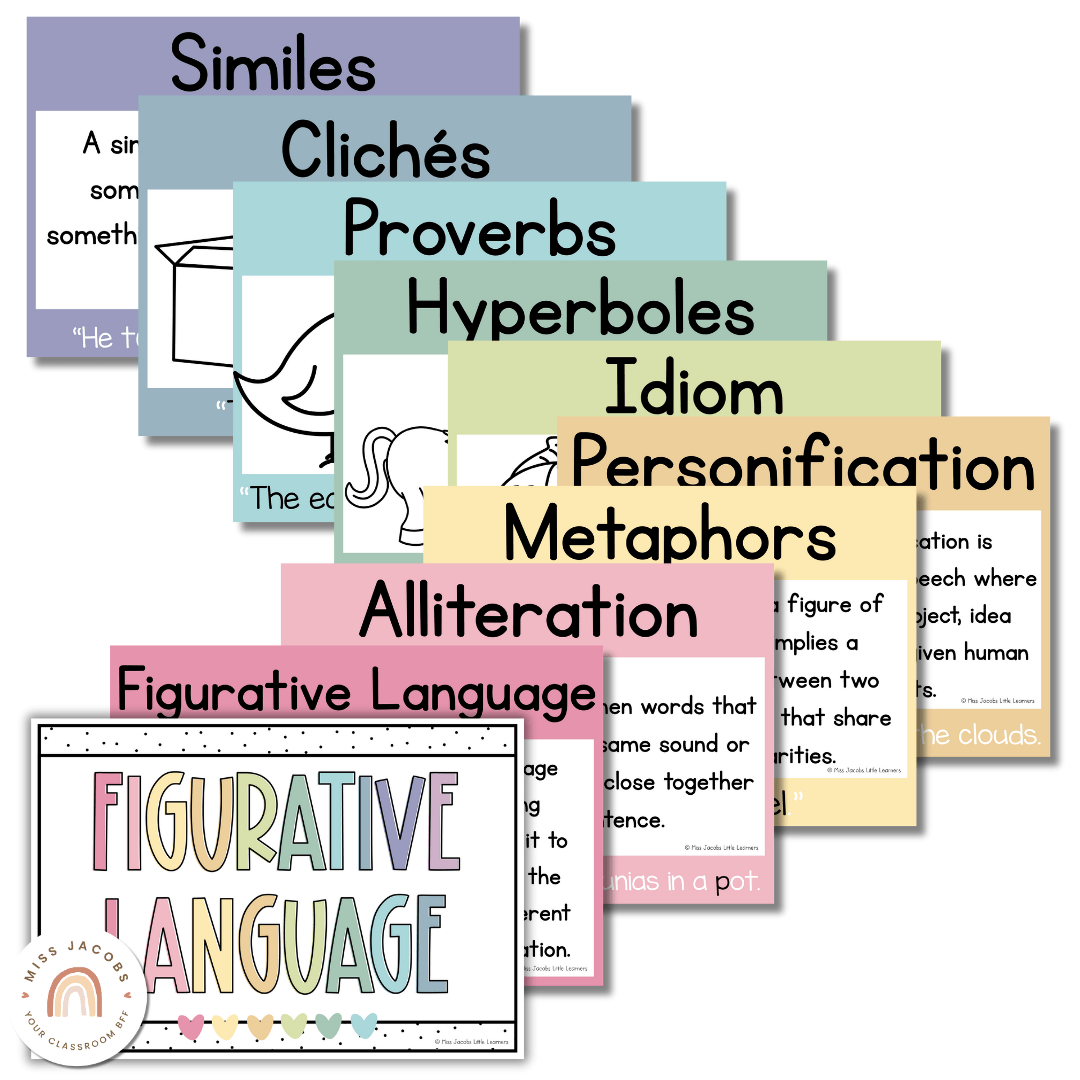 Figurative Language Posters - Pastel Theme - Miss Jacobs - Default Title