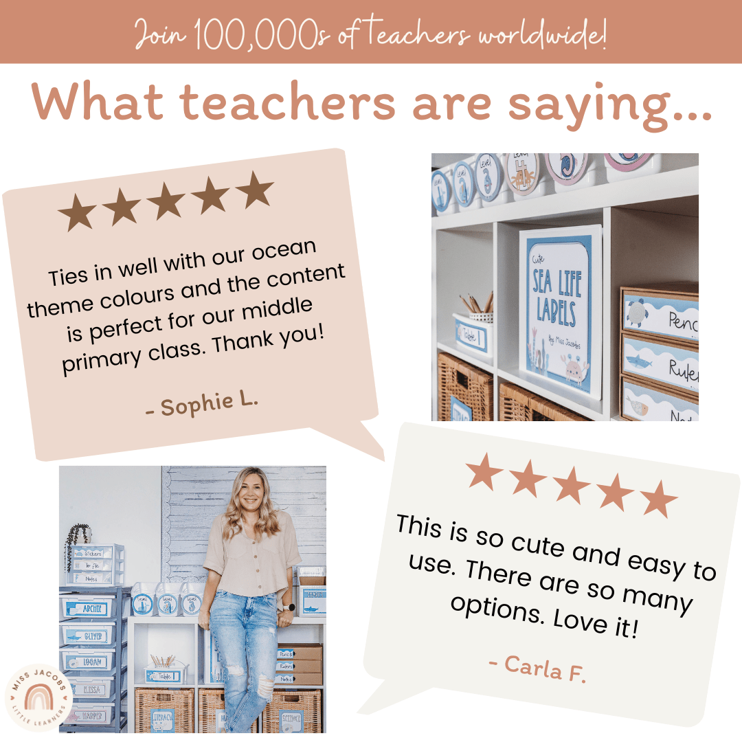 Fraction Posters & Anchor Charts | Cute Sea Life Math Classroom Decor ...