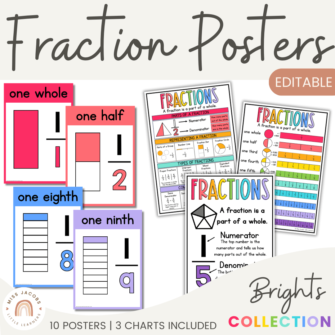 Fractions Posters - Miss Jacobs Little Learners