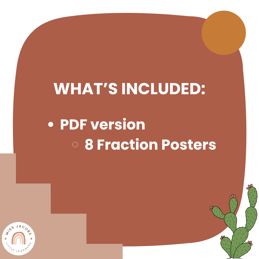Fraction Posters | DESERT NEUTRALS | Boho Vibes Classroom Decor - Miss ...