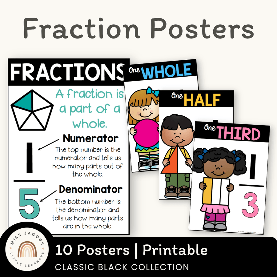 Fractions Posters – Miss Jacobs Little Learners