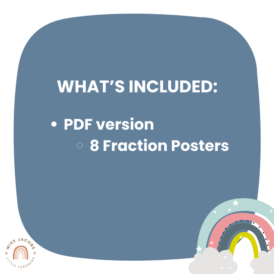 Fractions Posters | MODERN RAINBOW Color Palette | Calm Colors Decor ...