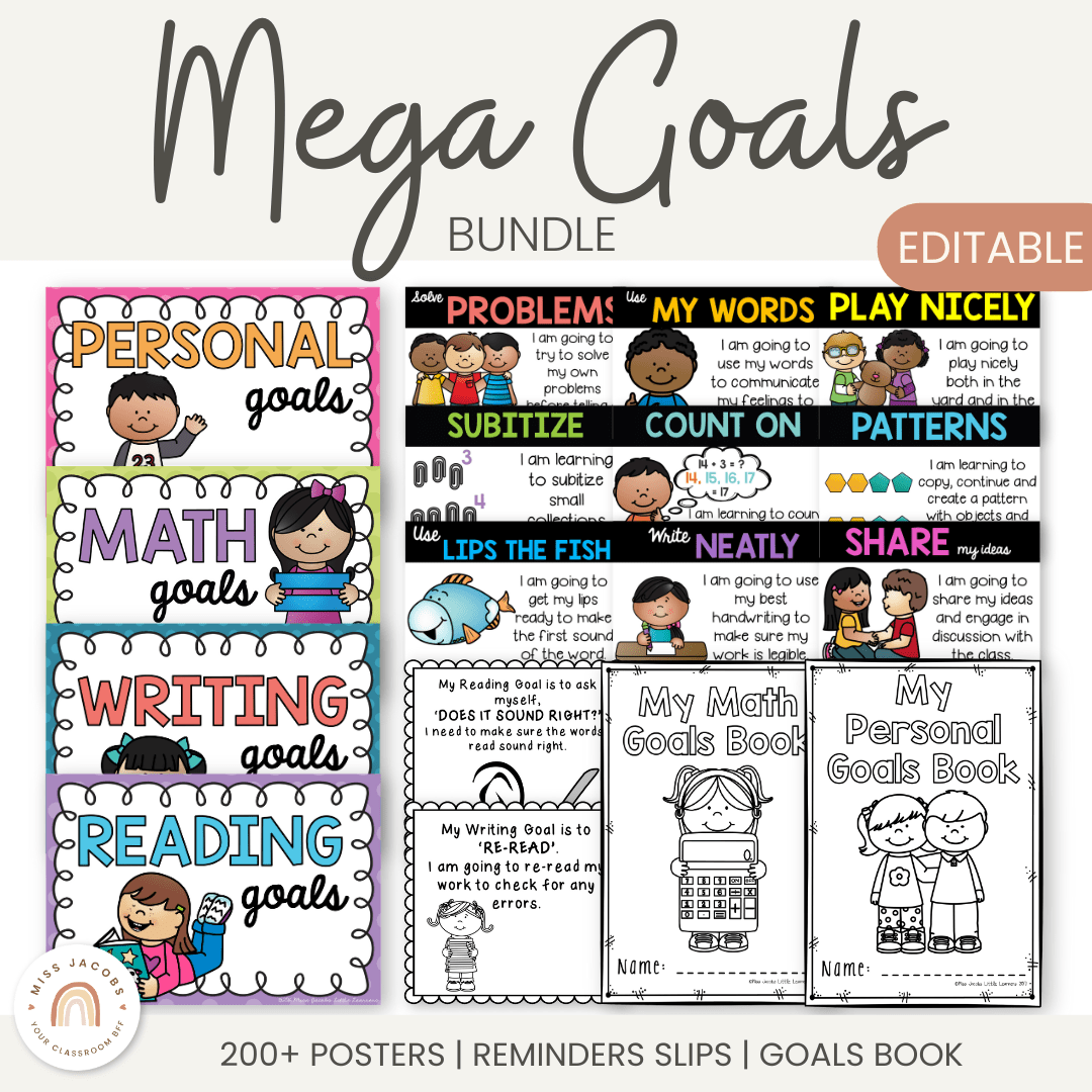 Student Goal Setting Mega Bundle – Miss Jacobs Little Learners