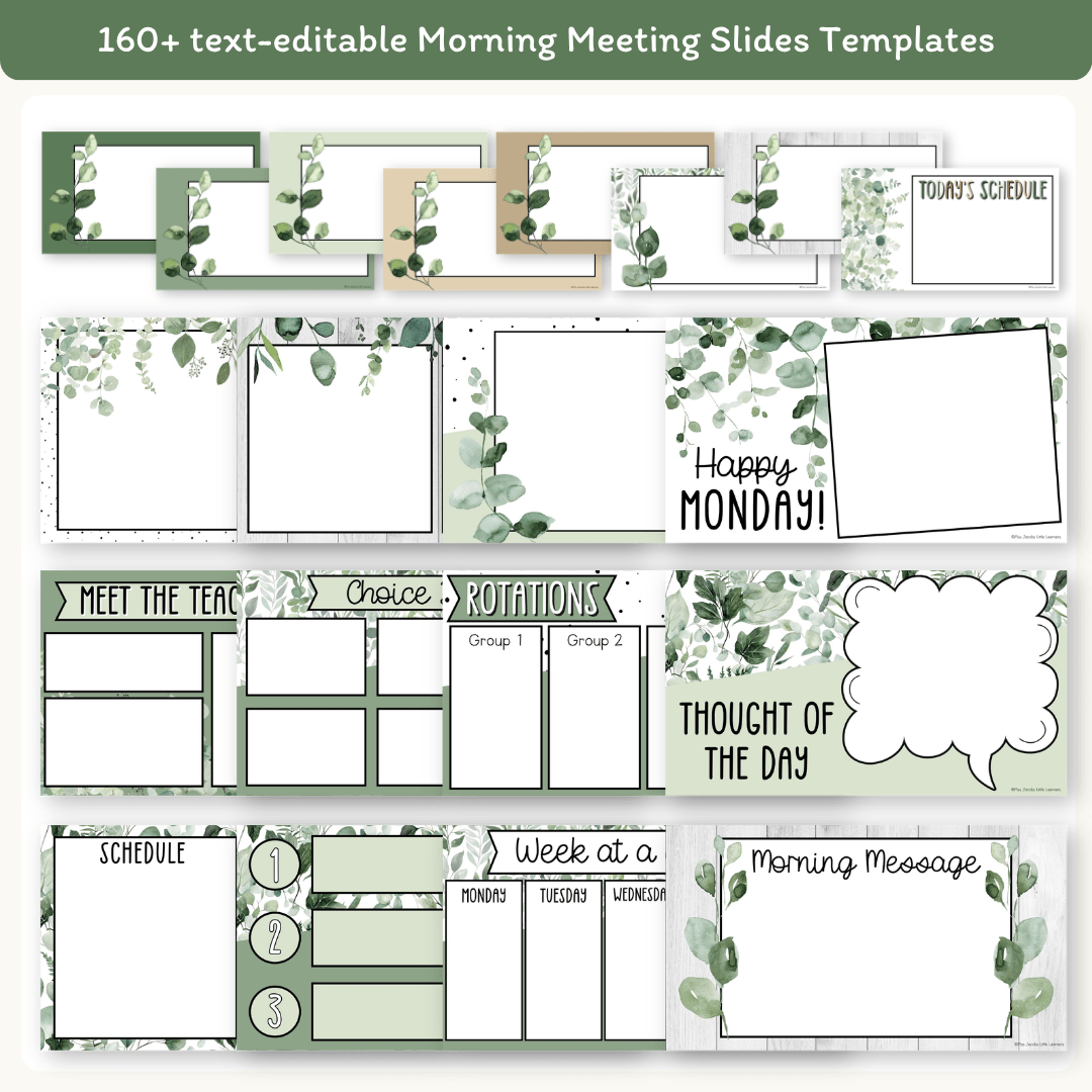 Google Morning Slides & PowerPoint Templates - Modern Botanical – Miss ...