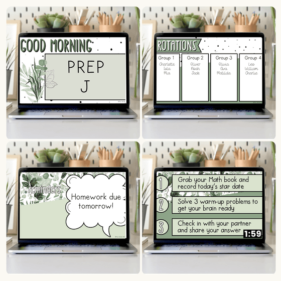 Google Morning Slides & PowerPoint Templates - Modern Botanical – Miss ...