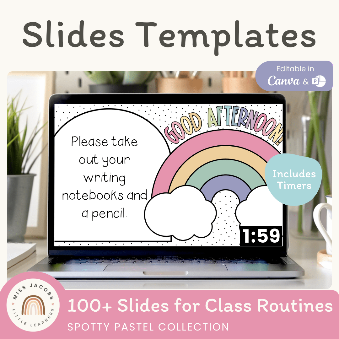 Slides Templates - Google & PowerPoint - Spotty Pastel - MJLL